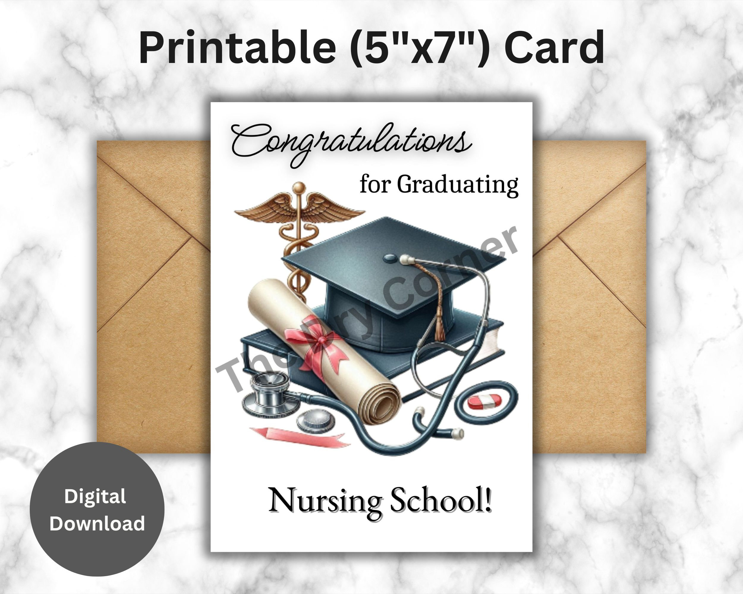 Congratulations for Graduating Nursing School Card - Etsy