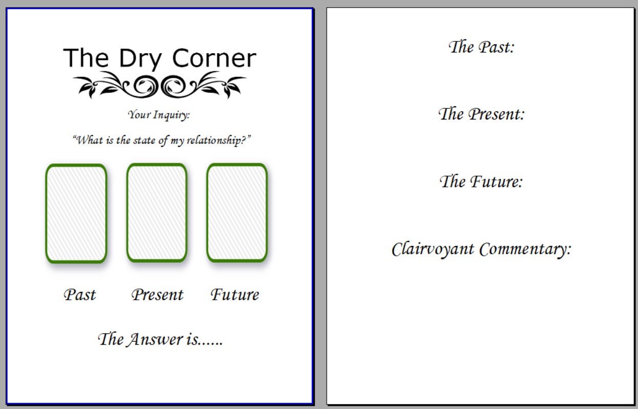 Past, Present and Future Tarot Reading - Etsy