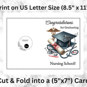 Congratulations for Graduating Nursing School Card - Etsy