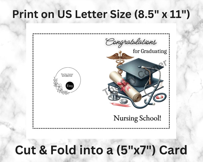 Congratulations for Graduating Nursing School Card - Etsy