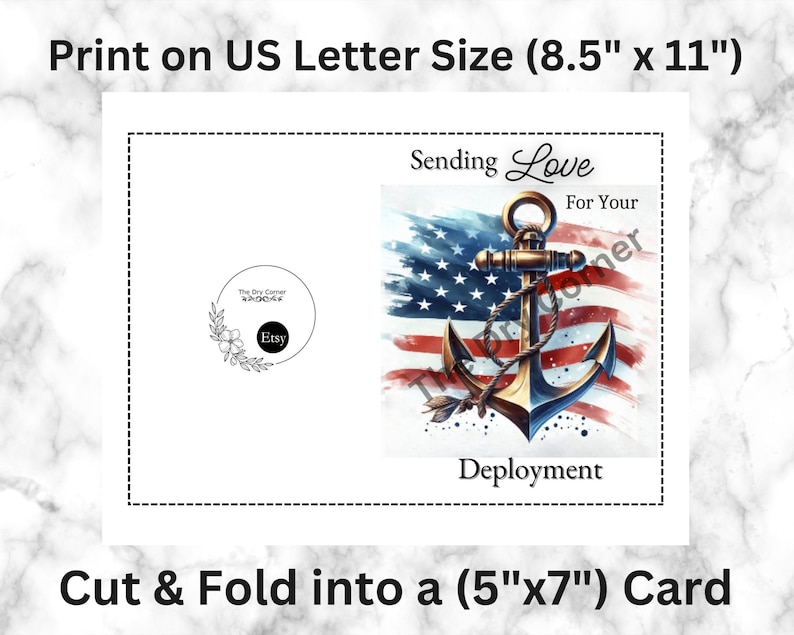 Sending Love for Your Navy Deployment Card - Etsy