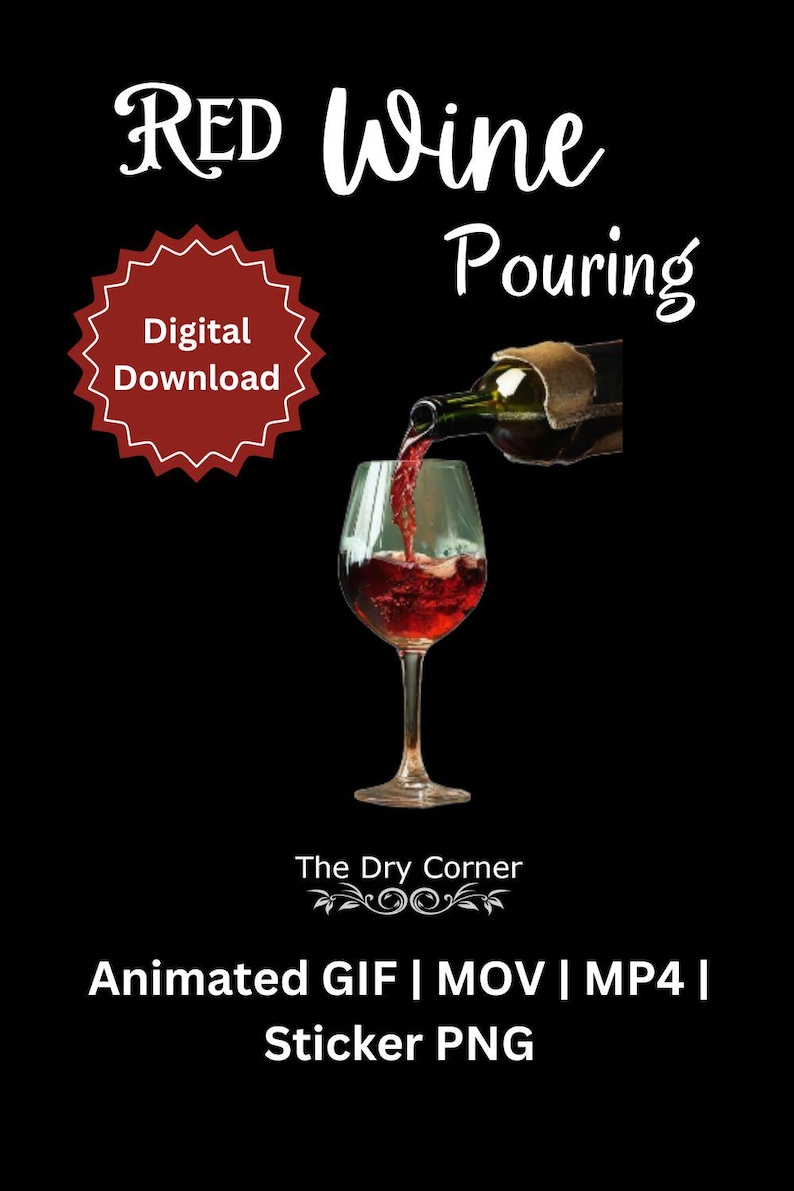 Red Wine Pour Animation Emote | PNG | MOV | MP4 - Etsy
