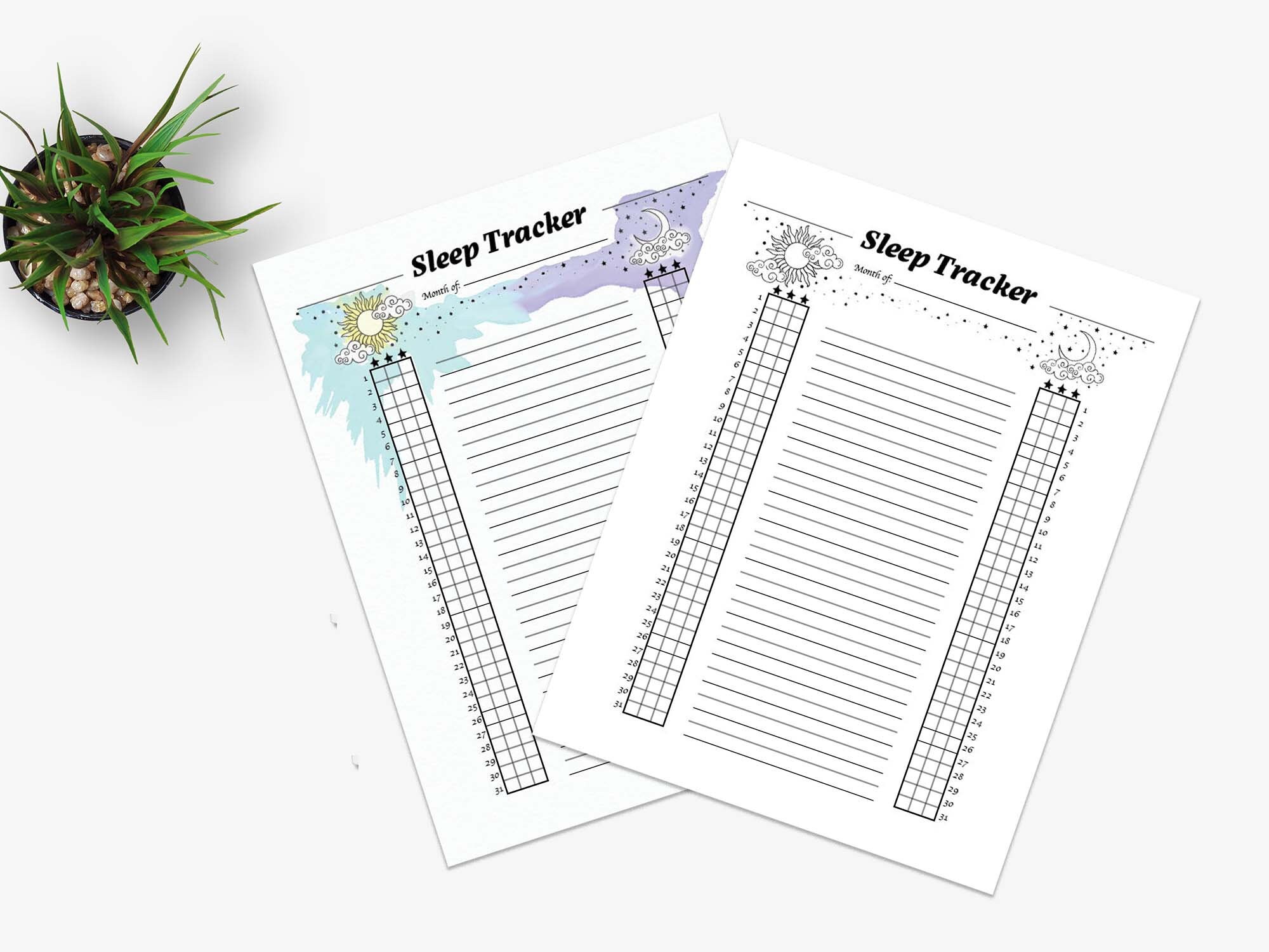 Feelings Sleep Tracker - Digital Printout for Emotion Based Sleep ...