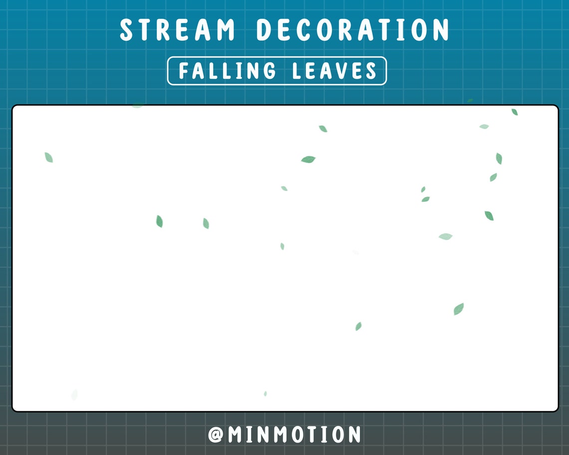 Animated Stream Decoration / Falling Leaves Twitch Overlay / - Etsy