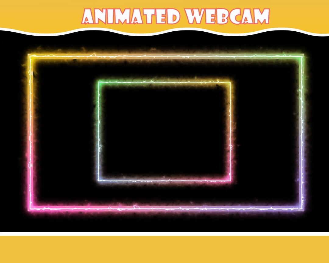 Twitch Camera Overlay Flair Decoration / Animated Light Webcam Overlay ...