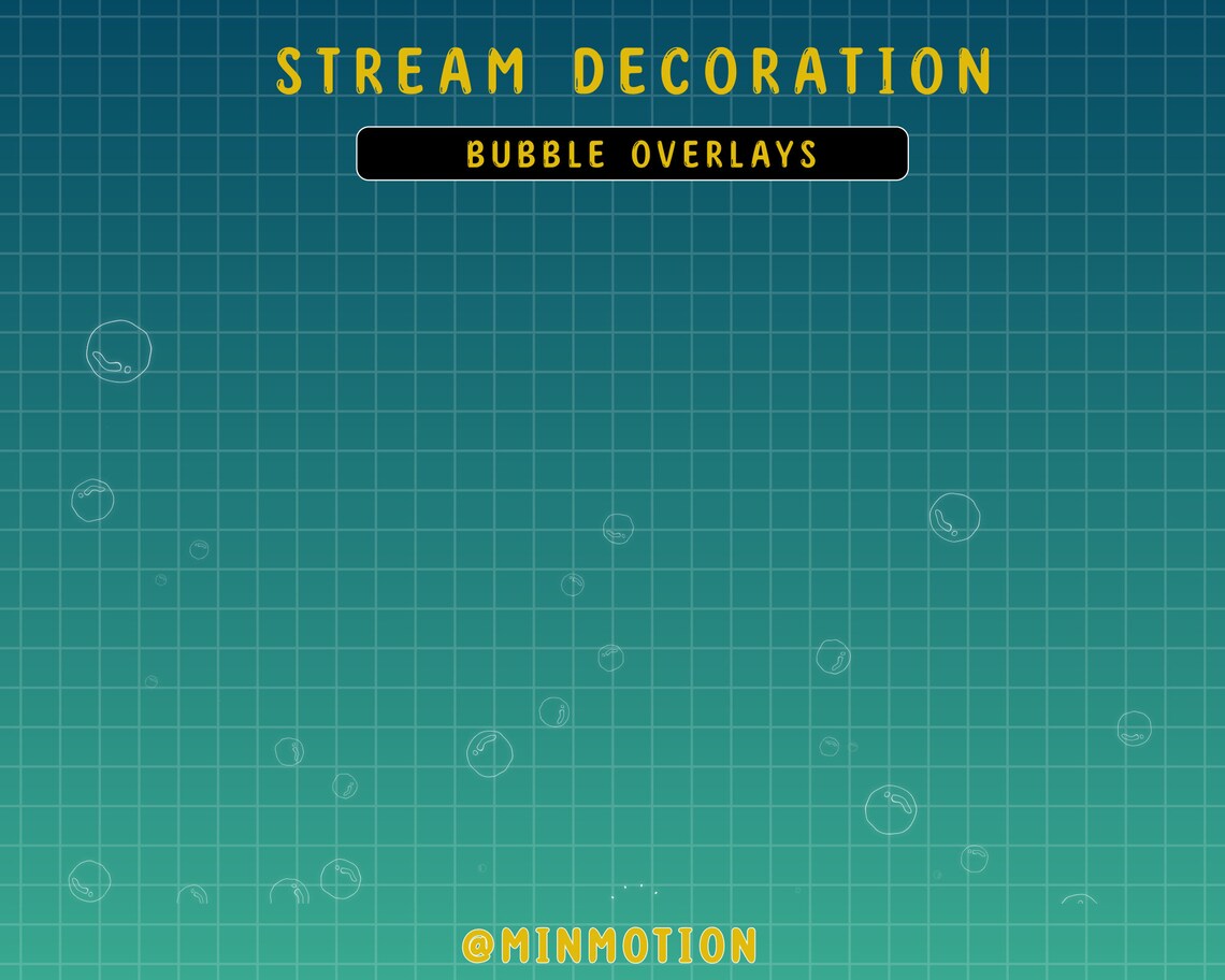 Animated Stream Decoration Bubble Overlays / Floating Bubbles - Etsy