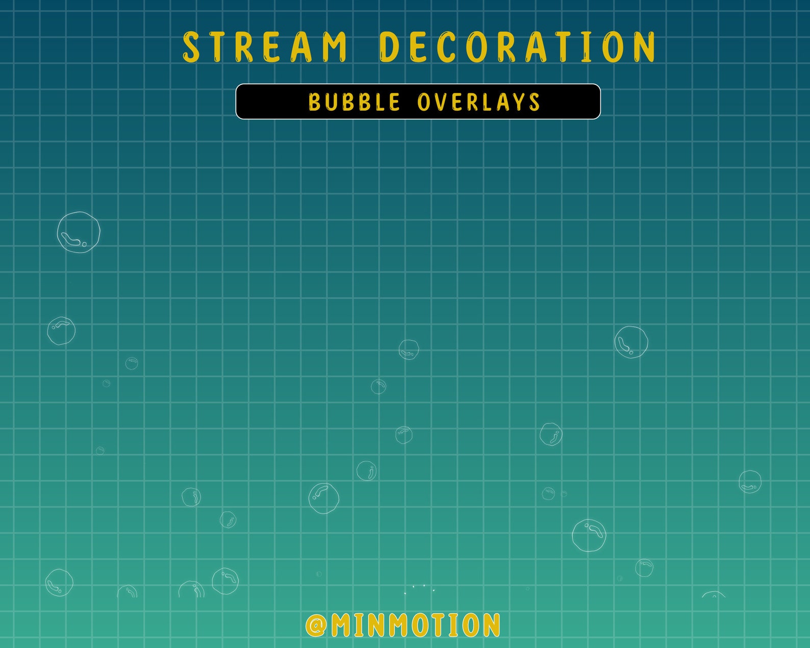 Animated Stream Decoration Bubble Overlays / Floating Bubbles - Etsy