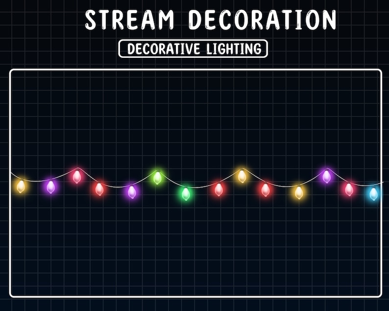 Animated Stream Decoration Christmas Lights String / Party Lights ...