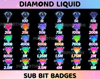 30x Controller Joystic Neon Twitch Tier Bit Badges/ Complete - Etsy