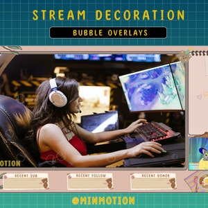 Animated Stream Decoration Bubble Overlays / Floating Bubbles / Soap ...