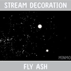 Flying Ash Twitch Overlay / White Ash Dust Backgroud / Glowing ...