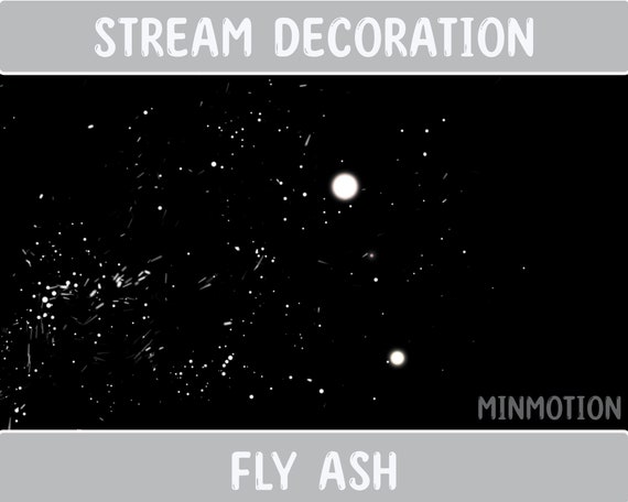 Flying Ash Twitch Overlay / White Ash Dust Backgroud / Glowing - Etsy