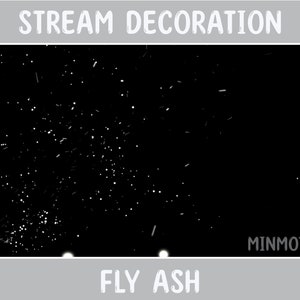 Flying Ash Twitch Overlay / White Ash Dust Backgroud / Glowing ...