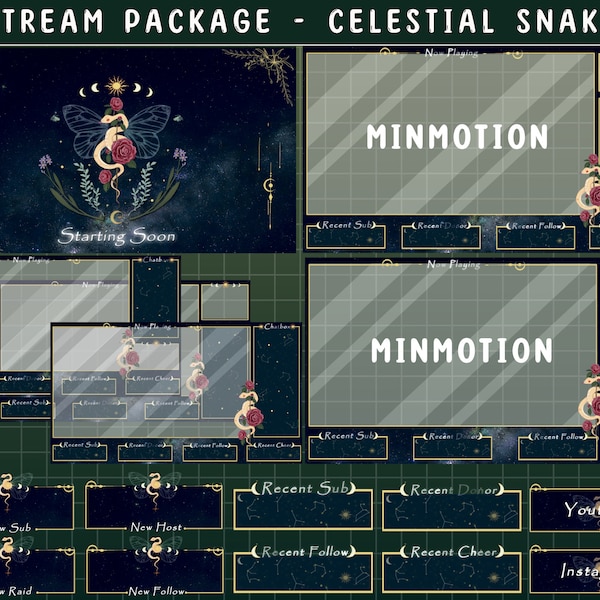 Twitch Overlay Snake - Etsy