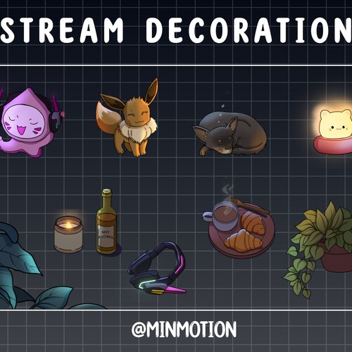 Animated Stream Decoration Game Room / Cozy Game Room Overlay - Etsy
