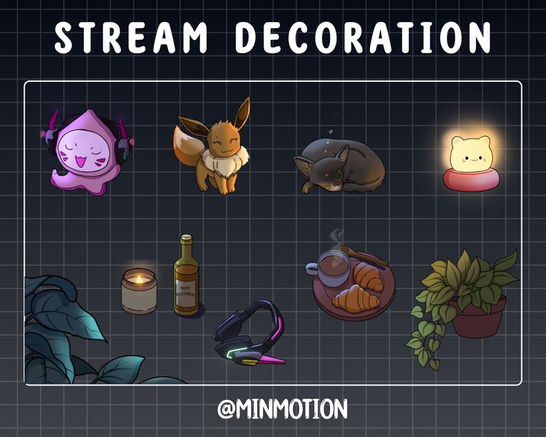 Animated Stream Decoration Game Room / Cozy Game Room Overlay - Etsy