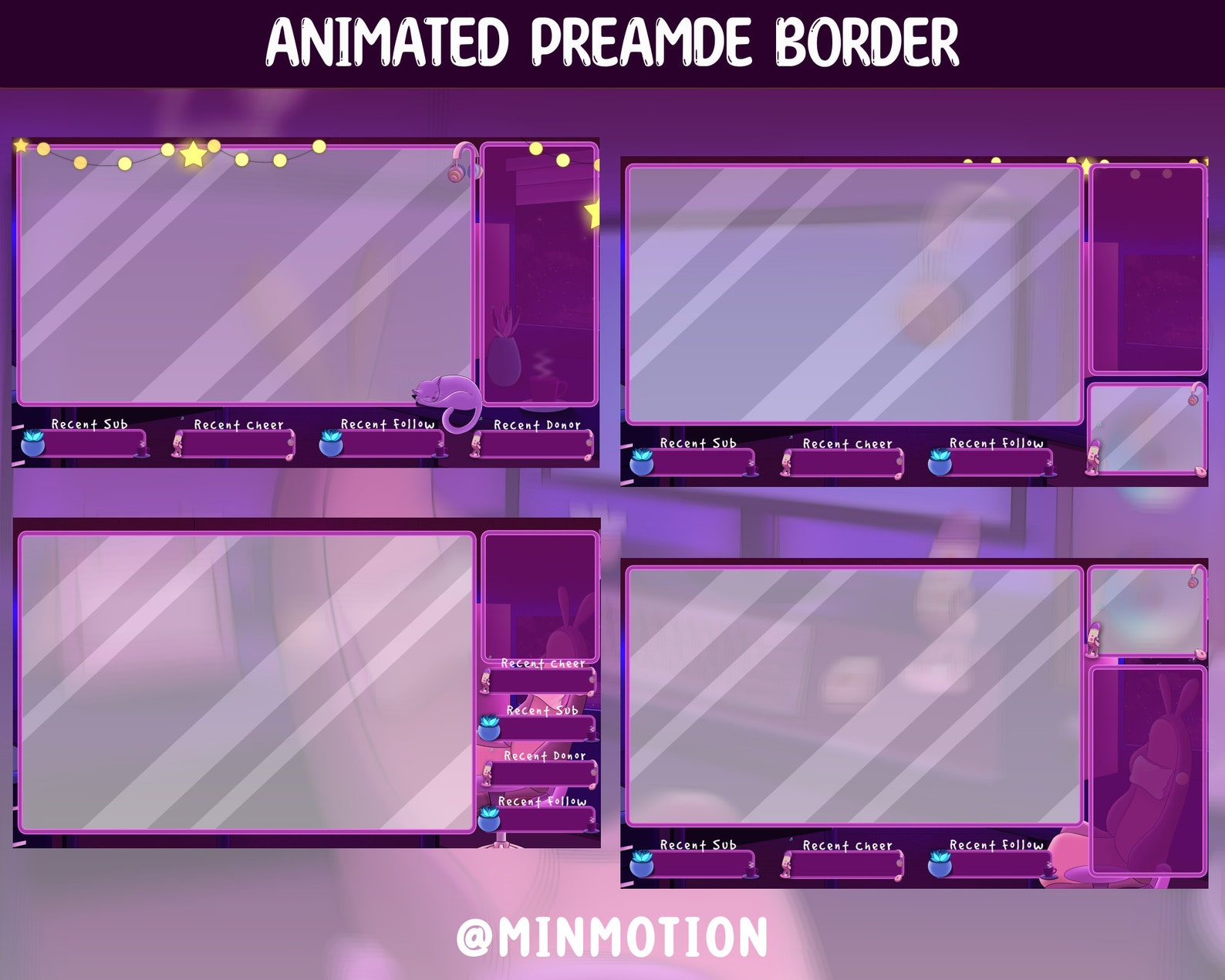 Animated Cozy Gaming Room Twitch Stream Full Package / Lo-fi - Etsy