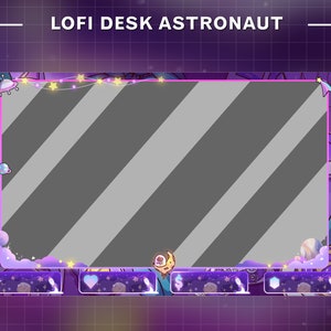 Animated Lofi Desk Full Package/ Astronaut Theme Twitch Overlay ...