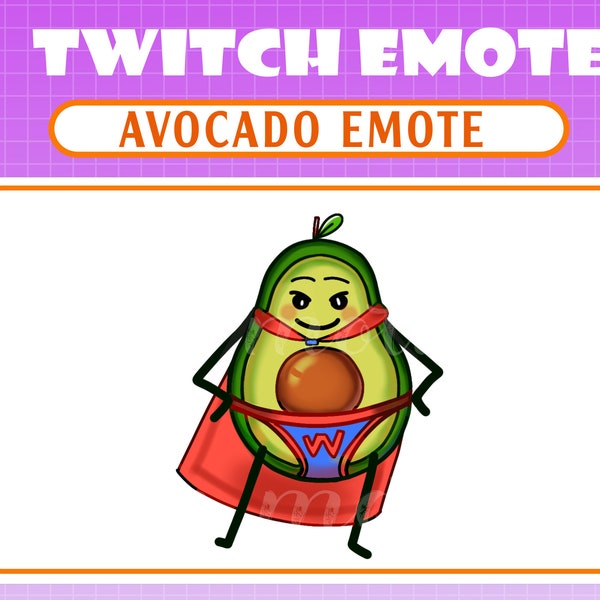 Avocado Twitch Emotes - Etsy