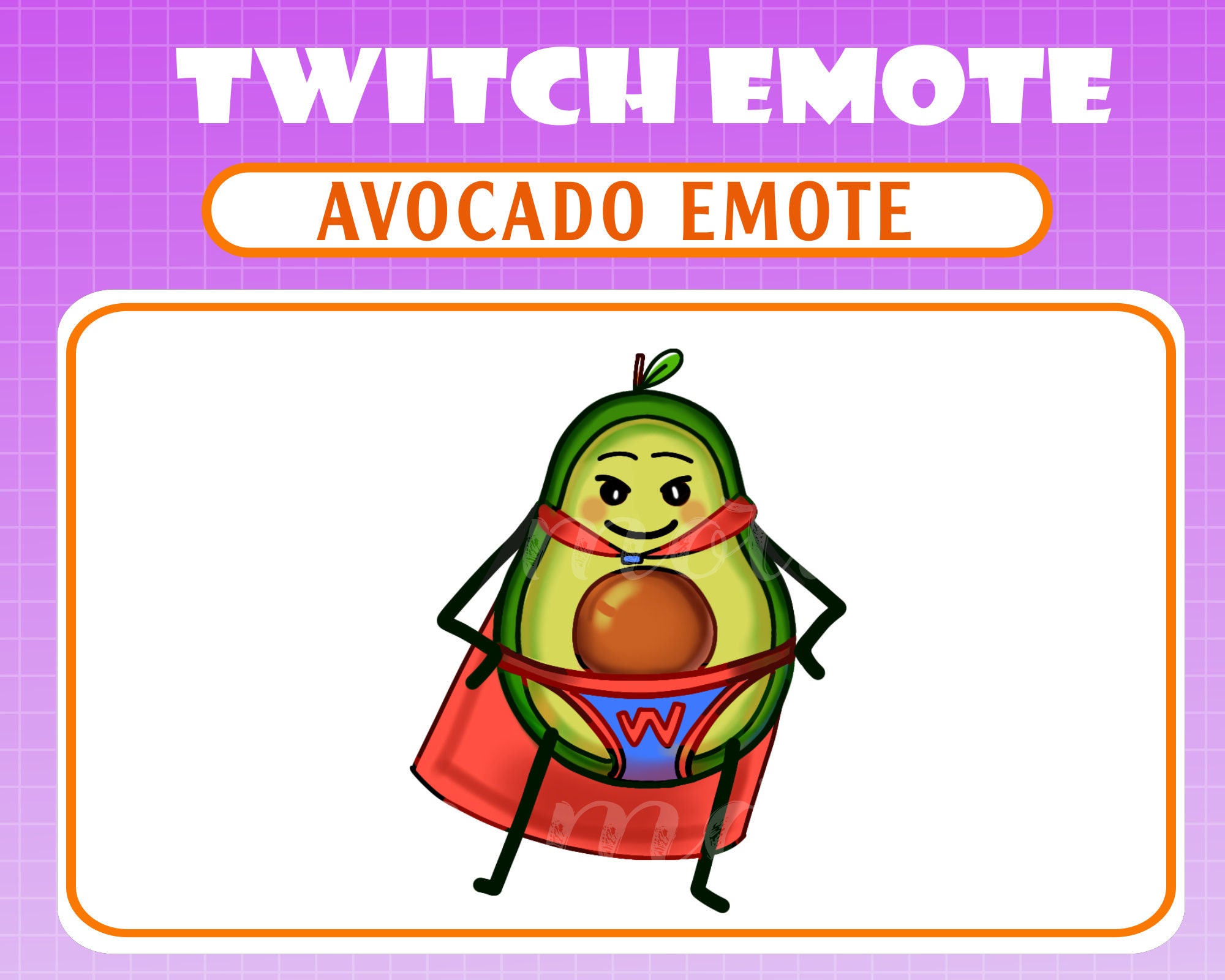 Spider Avocado Emote / Avocado Spider Twitch Emote / Discord - Etsy