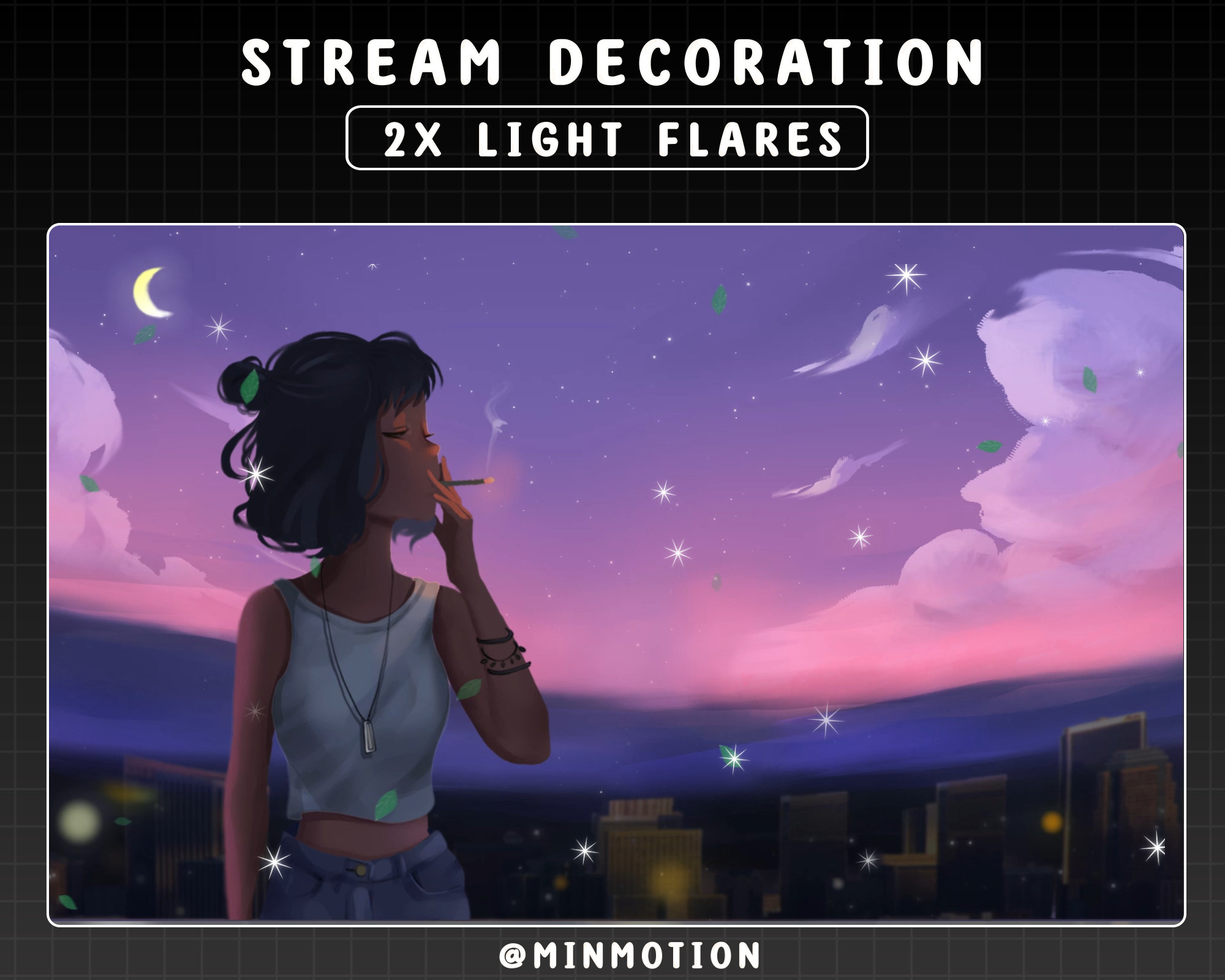 2x Animated Twitch Stream Decoration Confetti Glowing Light - Etsy Canada