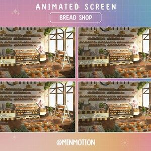 Animated Bakery Shop Twitch Stream Screen / Bread Shop Twitch Overlay ...