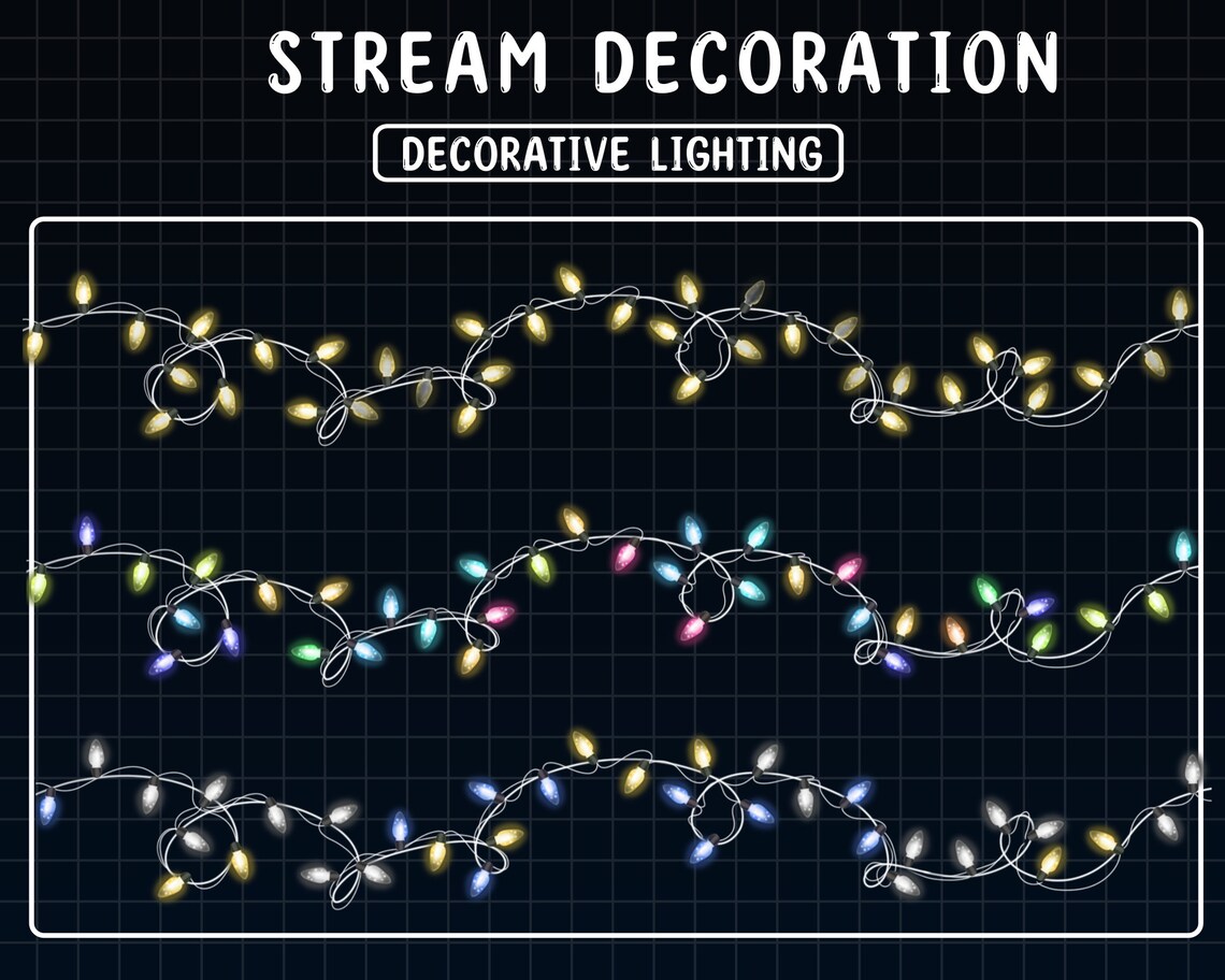6x Animated Stream Decoration Christmas Lights String / Party - Etsy