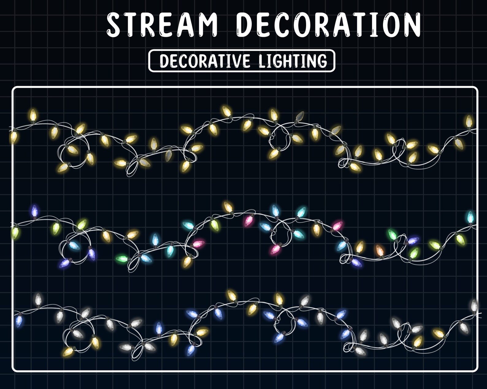 6x Animated Stream Decoration Christmas Lights String / Party - Etsy