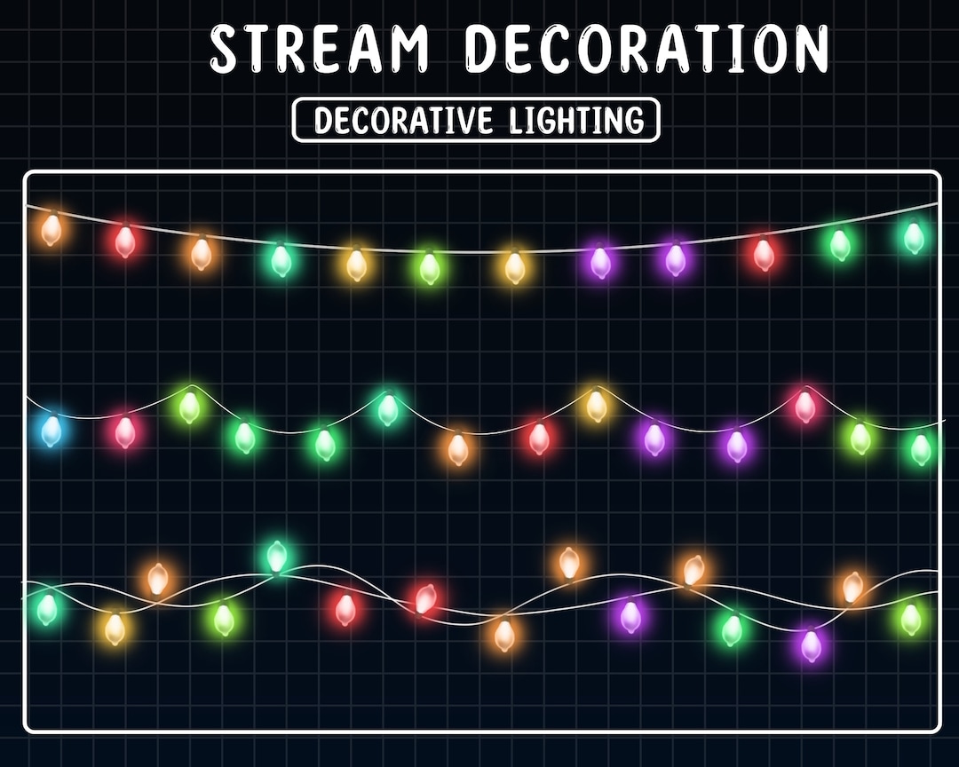 Animated Stream Decoration Christmas Lights String / Party Lights ...