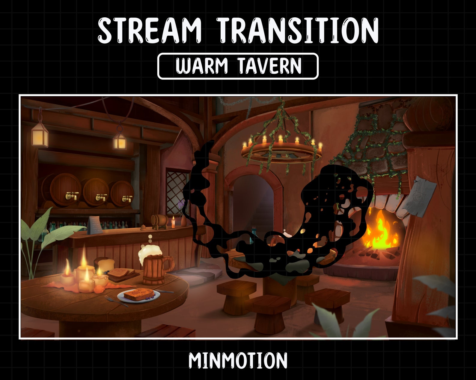 2x Animated Warm Tavernstream Transition / Medieval Fantasy Tavern ...