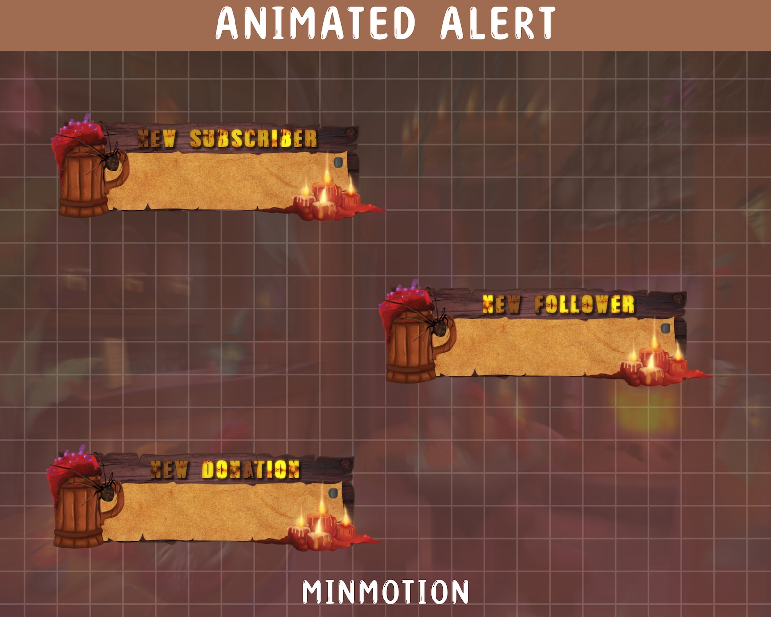 Animated Tavern Ghost Twitch Stream Full Package / Medieval Fantasy ...