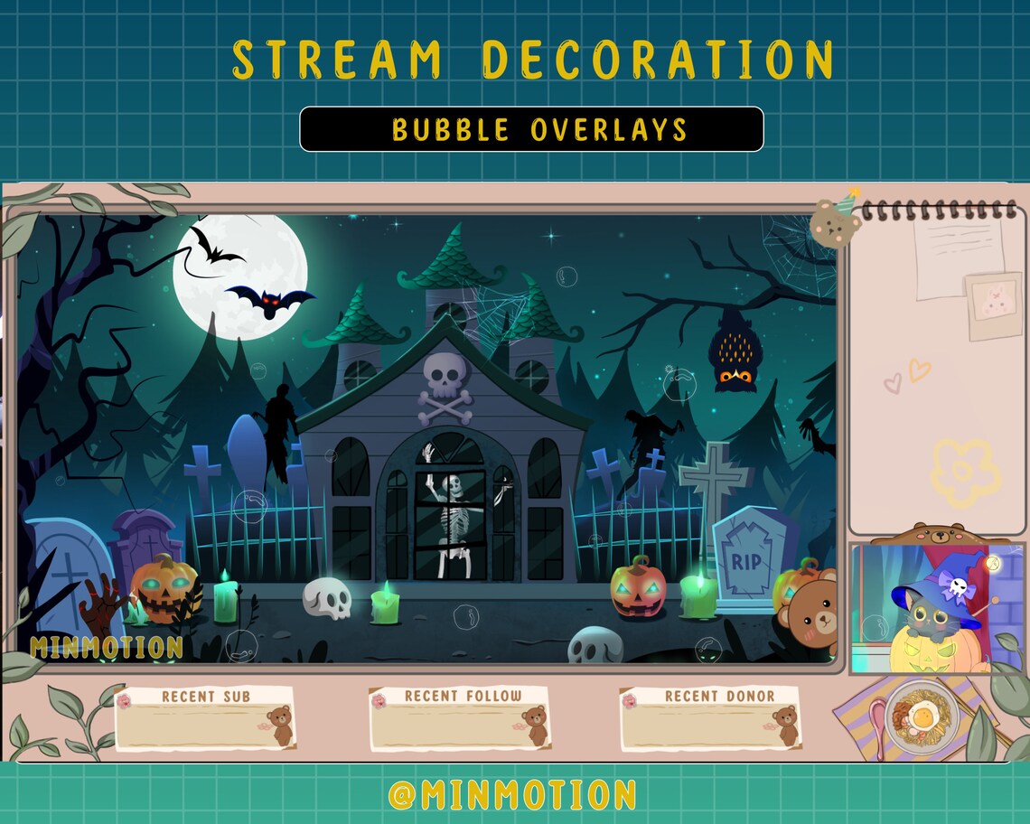 Animated Stream Decoration Bubble Overlays / Floating Bubbles - Etsy