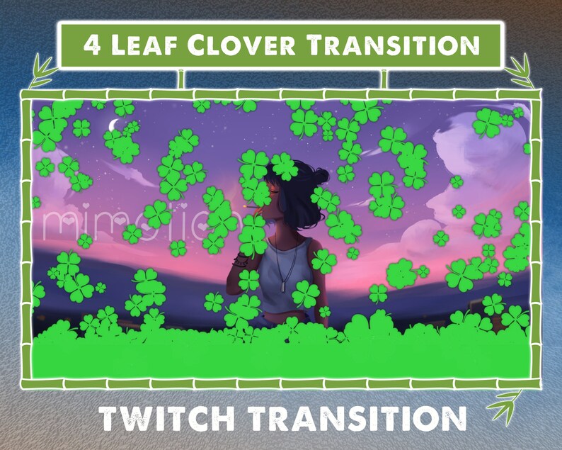 4 Leaf Clover Twitch Stream Transition / Lucky Clover / Shamrock ...