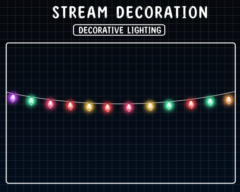 Animated Stream Decoration Christmas Lights String / Party Lights ...