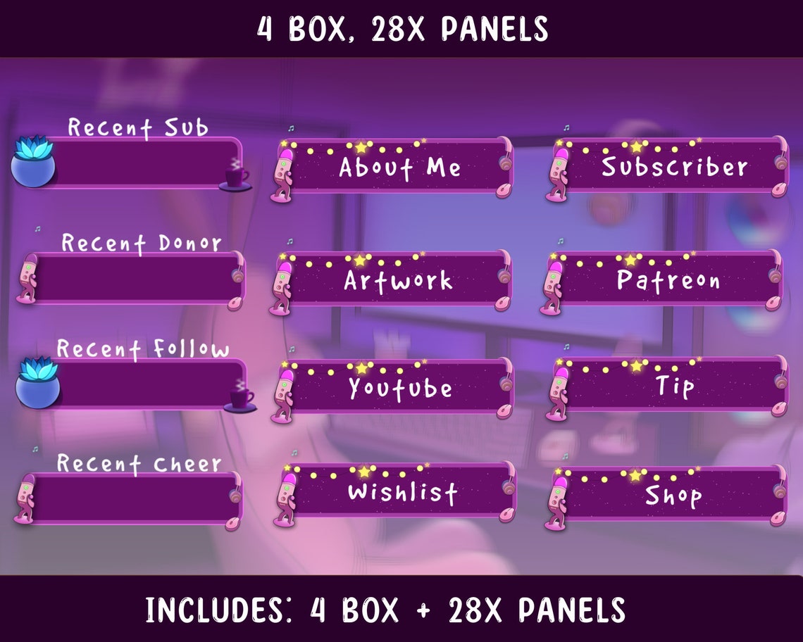 Animated Cozy Gaming Room Twitch Stream Full Package / Lo-fi - Etsy