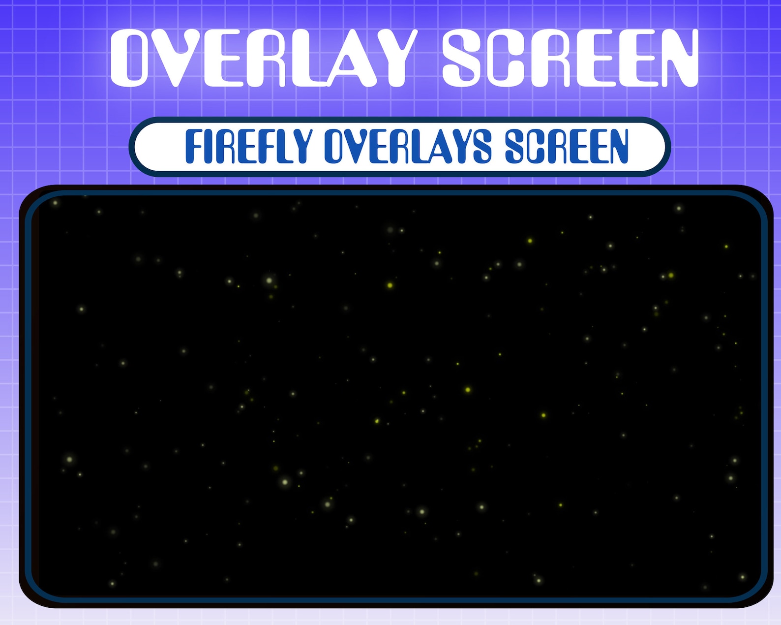 Firefly Overlays Screen / Gold Fireflies Twitch Overlays Animated ...