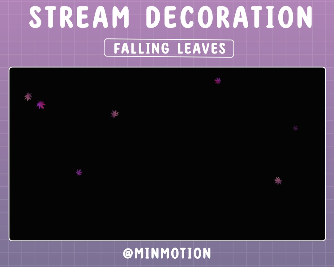 Animated Stream Decoration / Falling Leaves Twitch Overlay / Spirit ...