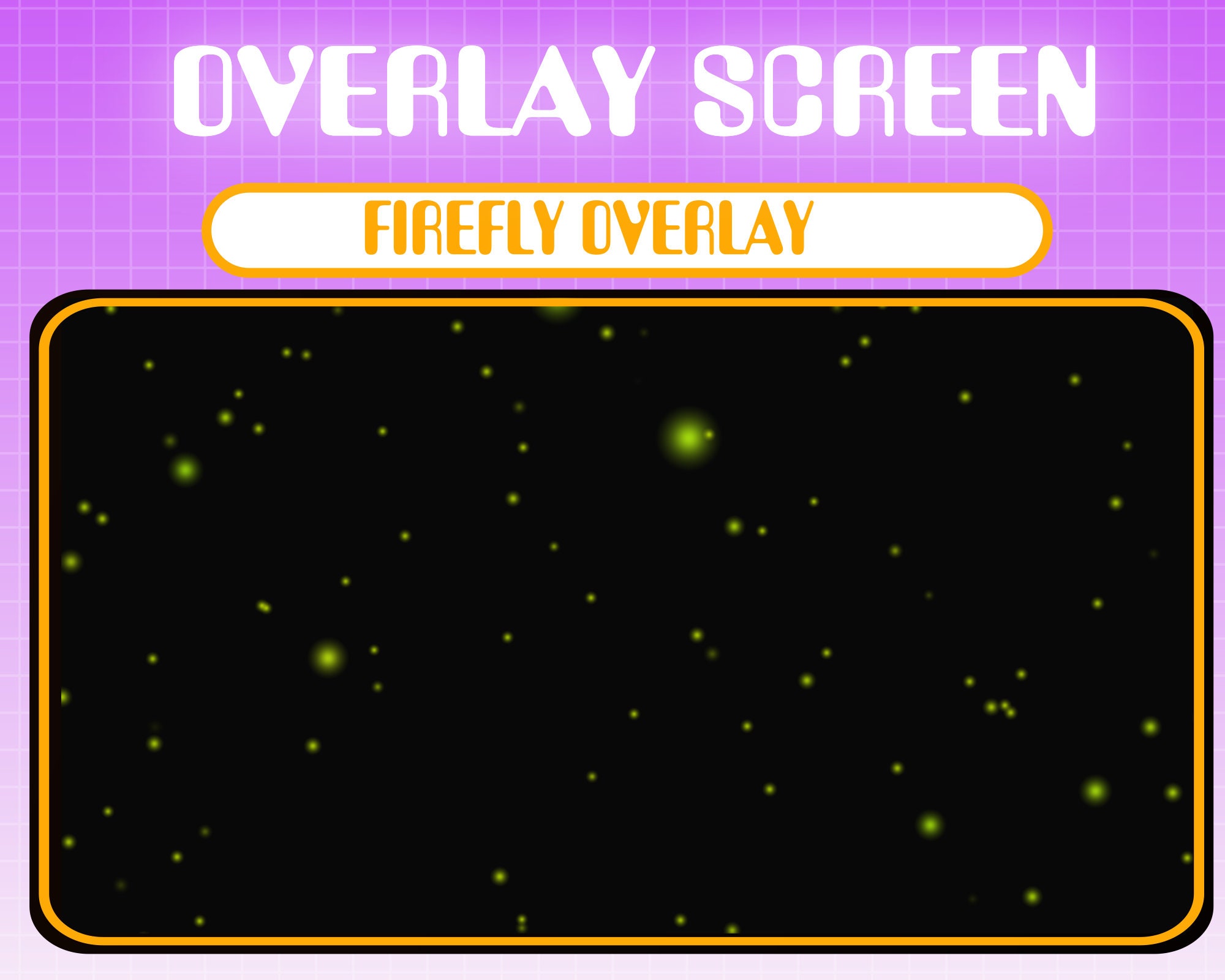 Firefly Overlay Animated / Glow Dots Field Overlay / - Etsy