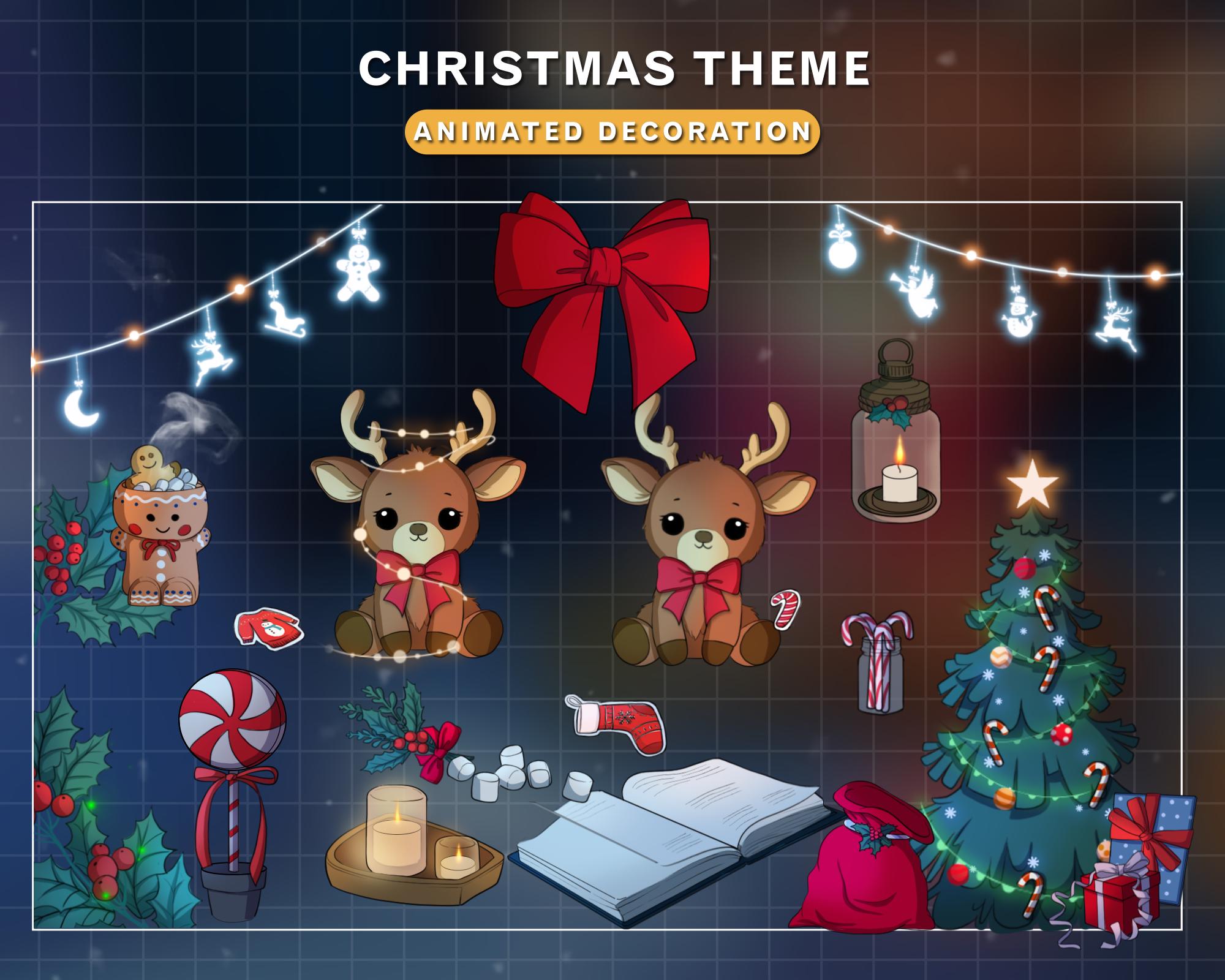 Animated Decoration Christmas Theme Twitch / Christmas Twitch Overlay ...
