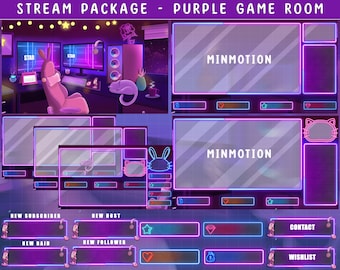 Animated Cozy Gaming Room Twitch Stream Screens Aesthetic - Etsy