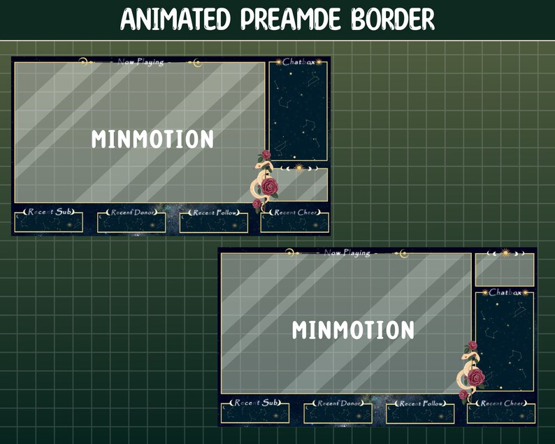 Animated Celestial Snake Twitch Stream Full Package / Luna Moth ...