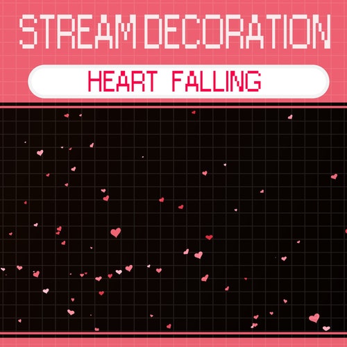 Heart Falling Love Overlay / Animated Love Hearts Twitch - Etsy