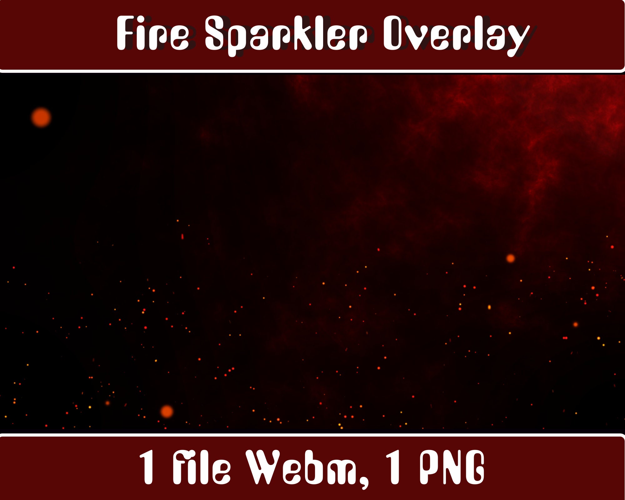 Sparkle of Fire Overlay / Fire Works Backgroud / Fire Twitch - Etsy