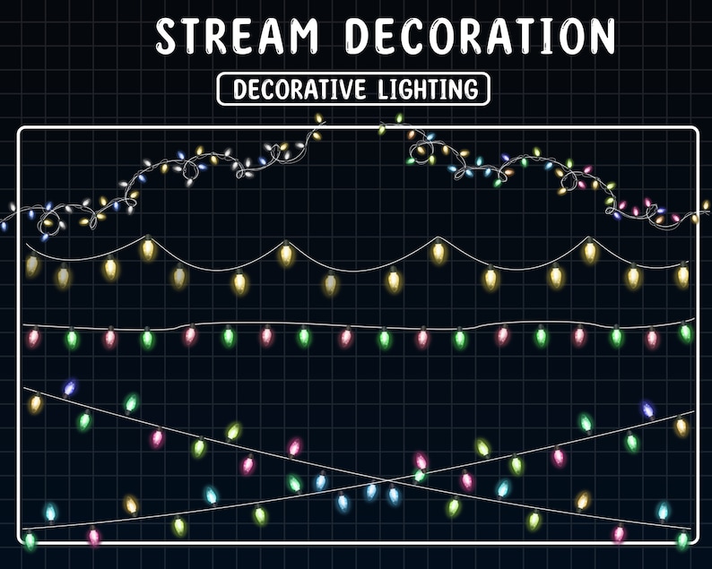 6x Animated Stream Decoration Christmas Lights String / Party Lights ...