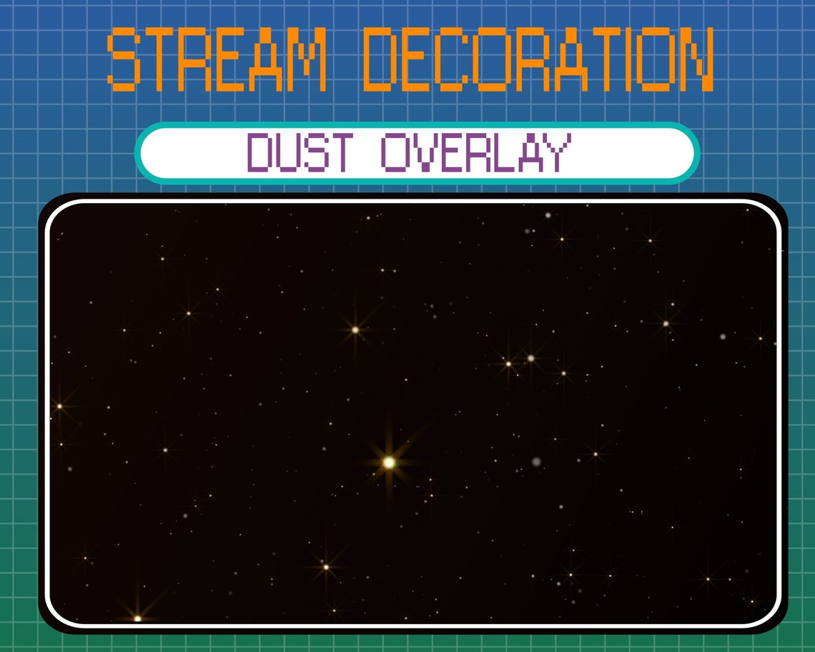 2x Dust Stream Overlay / Animated Video Overlay for Stream / - Etsy