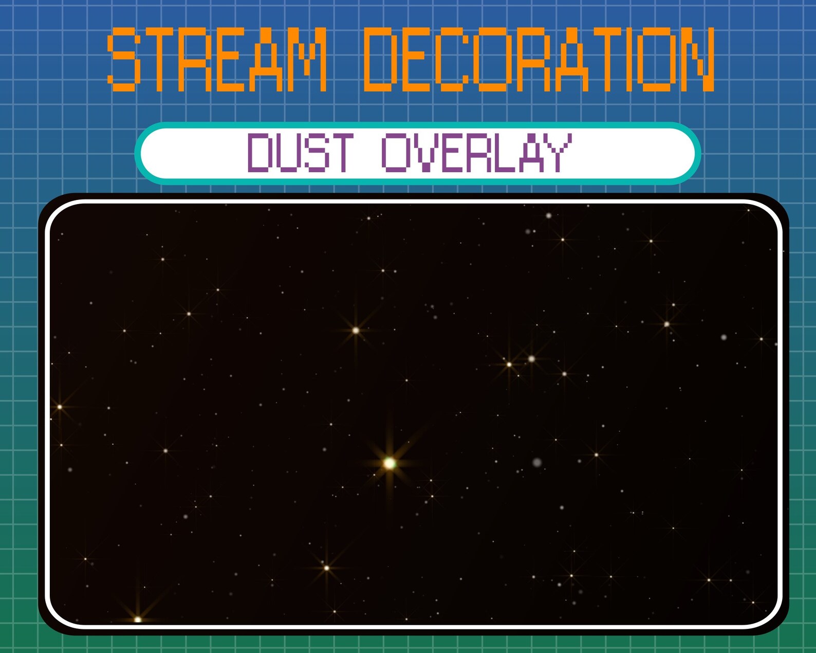 2x Dust Stream Overlay / Animated Video Overlay for Stream / - Etsy