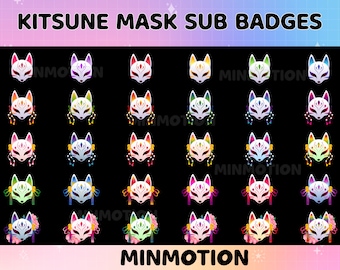 30x Cute Face Fox Twitch Tier Bit Badges/ Complete Twitch Bit Badges ...