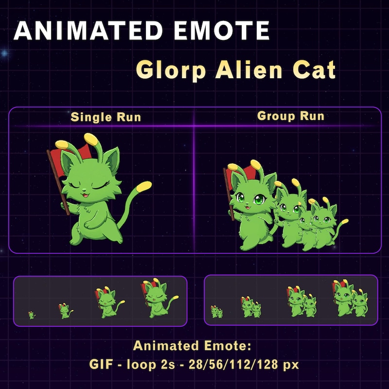 Glorp Alien Cat - Etsy