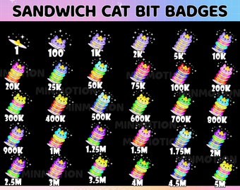 30x Controller Joystic Neon Twitch Tier Bit Badges/ Complete - Etsy