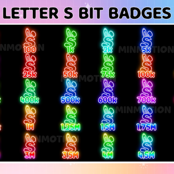 Bit Tier Emotes - Etsy
